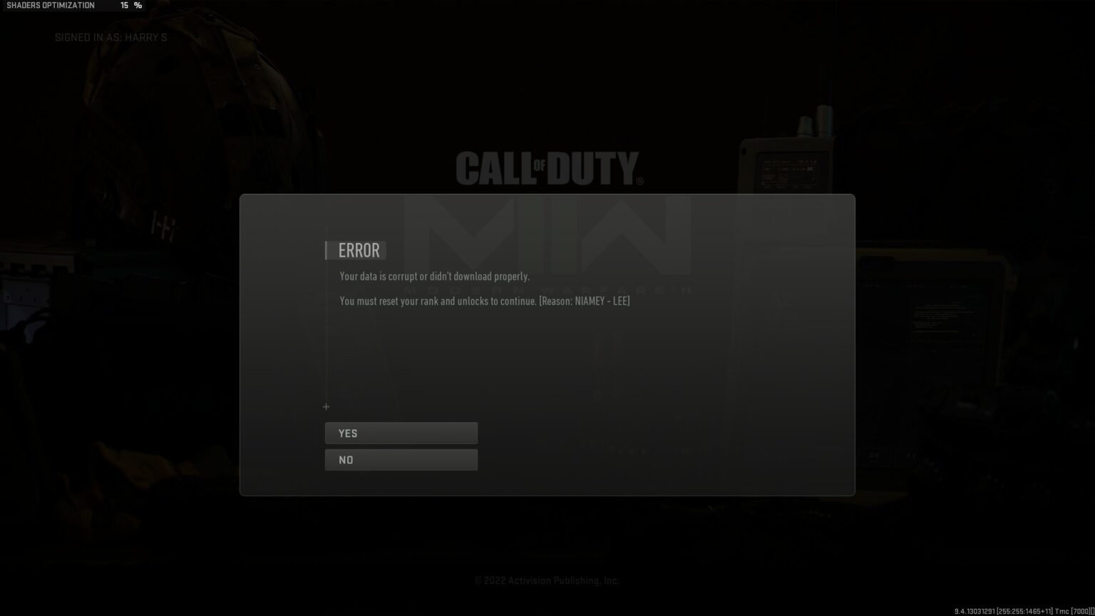 Fix Error Code NIAMEY-LEE in Modern Warfare 2 on PS5 and PC – QM Games