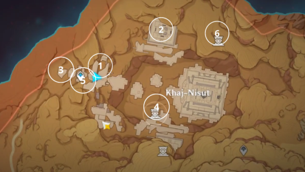 Genshin Impact 3.1 – All 6 Sacred Seals Location in Khaj Nisut – QM Games