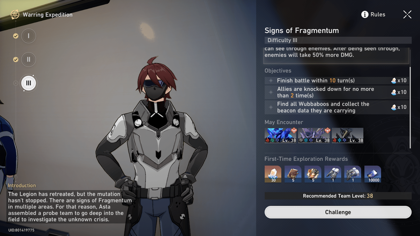 How to complete all the 3 Difficulty Signs of Fragmentum in Honkai Star ...