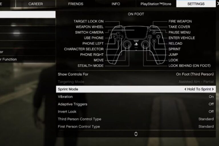 How to Change Sprint Controls in GTA Online San Andreas Mercenaries ...