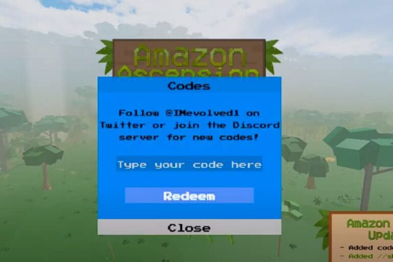Roblox Amazon Ascension Codes July 2023 – QM Games