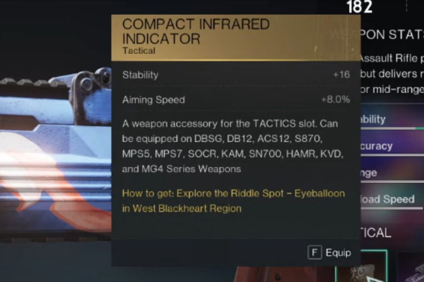 Once Human – Legendary Compact Infrared Indicator Location – QM Games