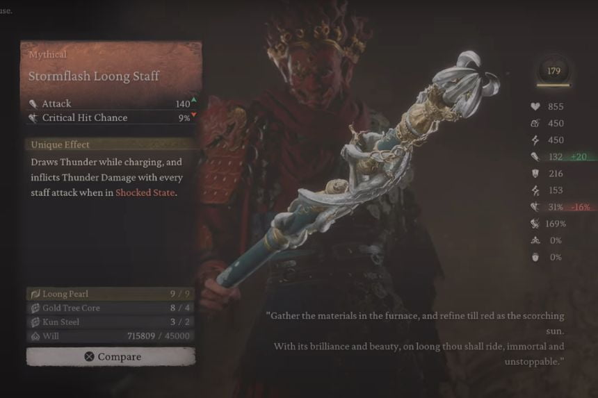 How to Get Stormflash Loong Staff in Black Myth Wukong – QM Games